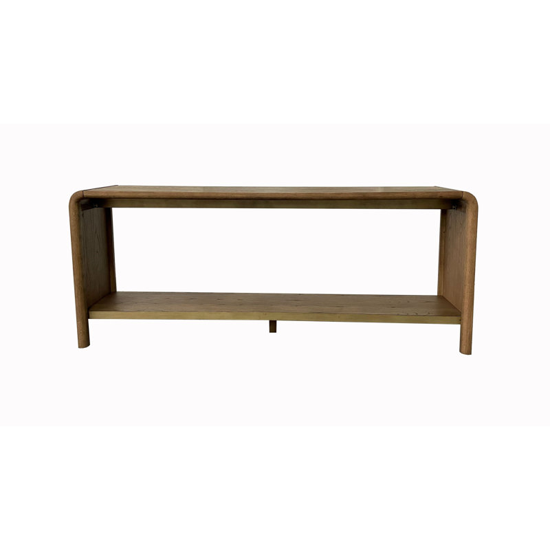Joss & Main Amy Aurora Waterfall 72" Wide Console Table, Latte | Wayfair